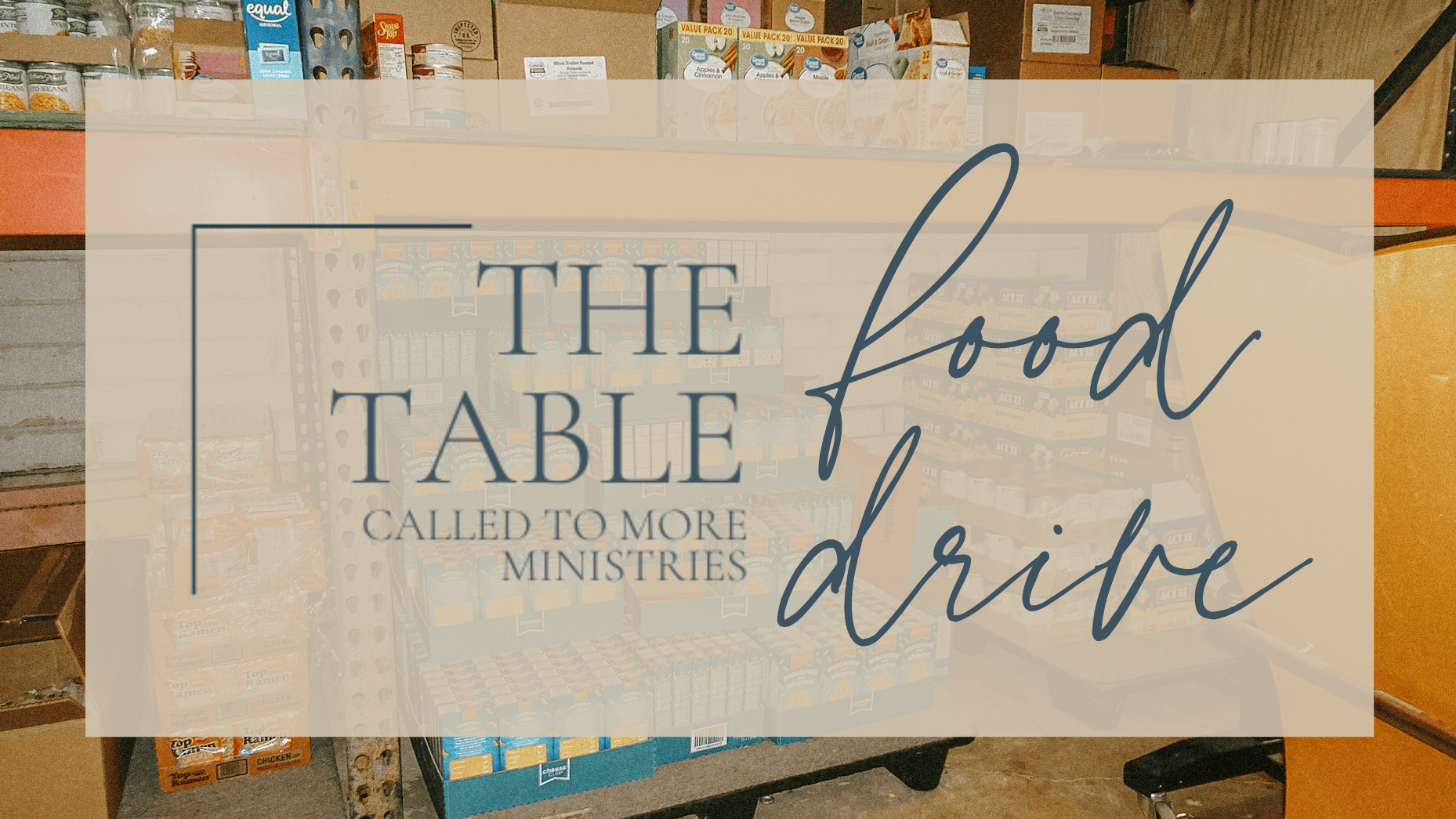 Food Drive - Called To More